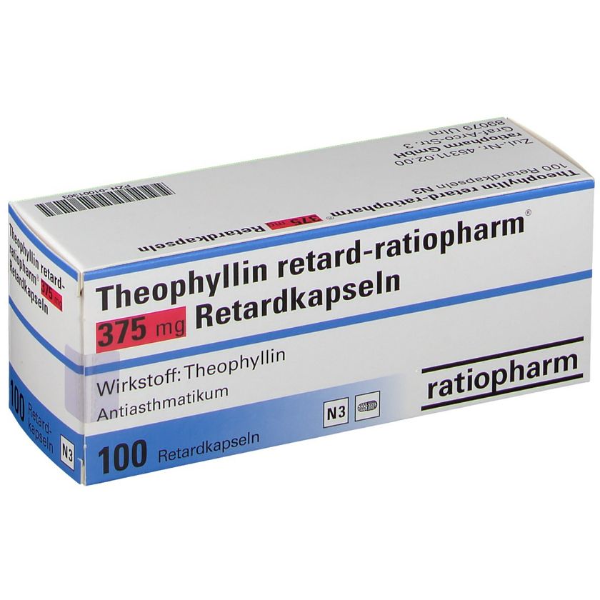 Theophyllin retard-ratiopharm® 375 mg 100 St - shop-apotheke.com
