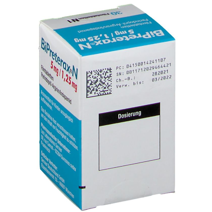 BiPreterax® N 5 mg/1,25 mg 30 St - shop-apotheke.com
