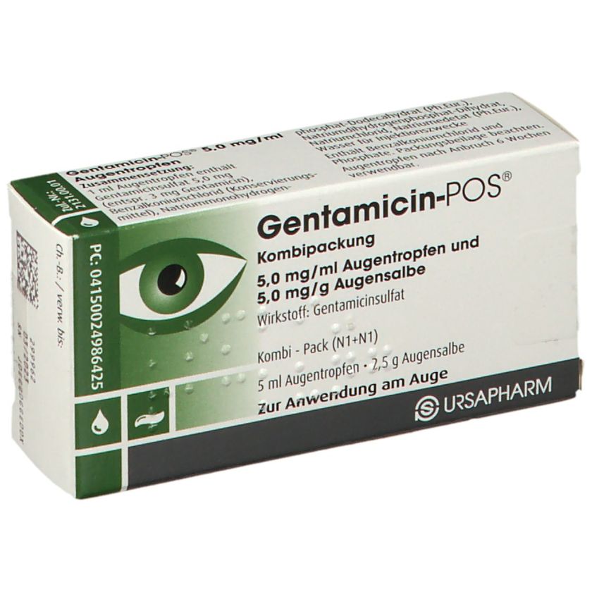Gentamicin-POS® Kombipack Augensalbe + Augentropfen. 1 St - shop ...