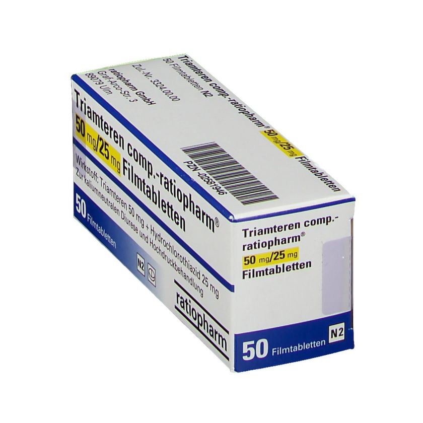 Triamteren comp.-ratiopharm® 50 mg/25 mg 50 St - shop-apotheke.com