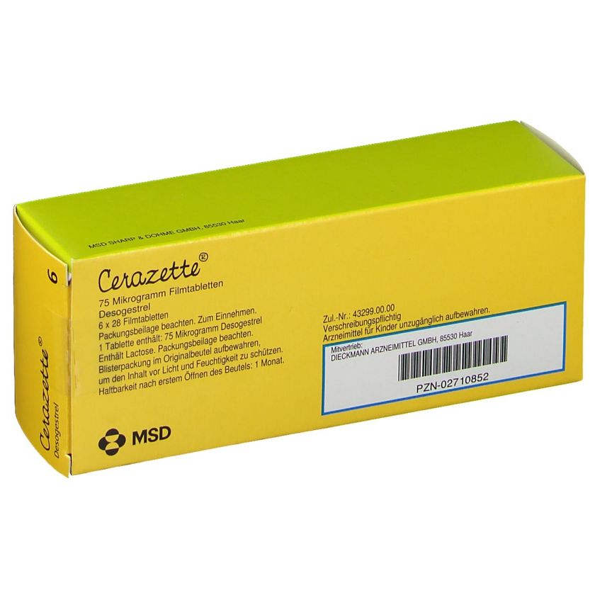 Cerazette® 75 µg 6x28 St - shop-apotheke.com