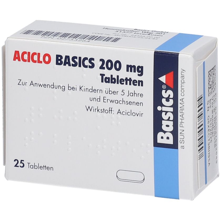 ACICLO BASICS 200 mg 25 St - shop-apotheke.com