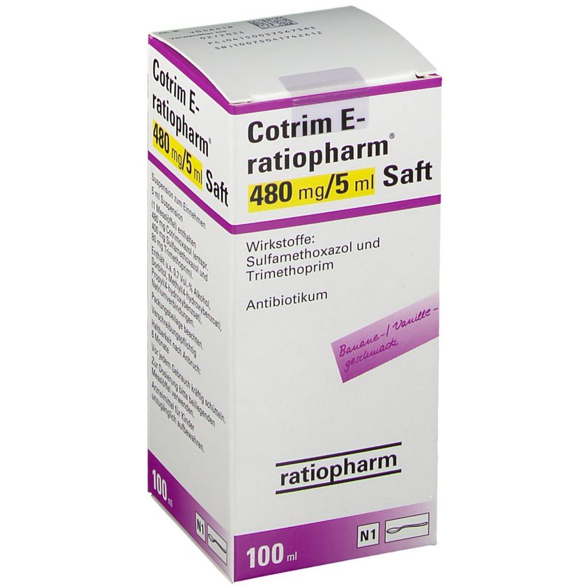 Cotrim E-ratiopharm® 480 mg/5 ml Saft 100 ml - shop-apotheke.com