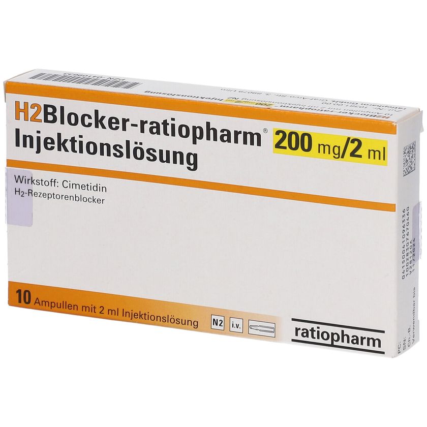 H2-Blocker-ratiopharm® 200 mg/2 ml 10x2 ml - shop-apotheke.com