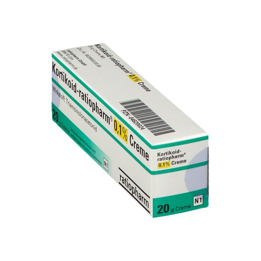 Kortikoid-ratiopharm® 0,1% Creme 20 g - shop-apotheke.com