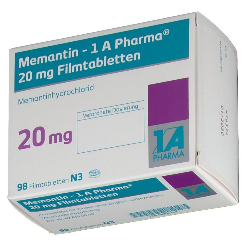 Memantin - 1 A Pharma® 20 mg 98 St - shop-apotheke.com