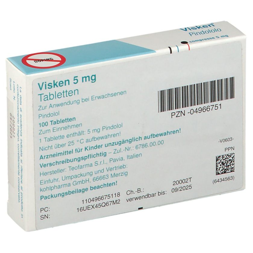 Visken 5 mg 100 St - shop-apotheke.com