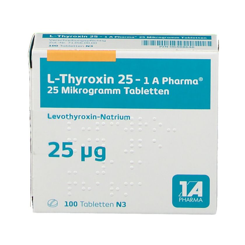 L-Thyroxin 25 - 1 A Pharma® 100 St - shop-apotheke.com