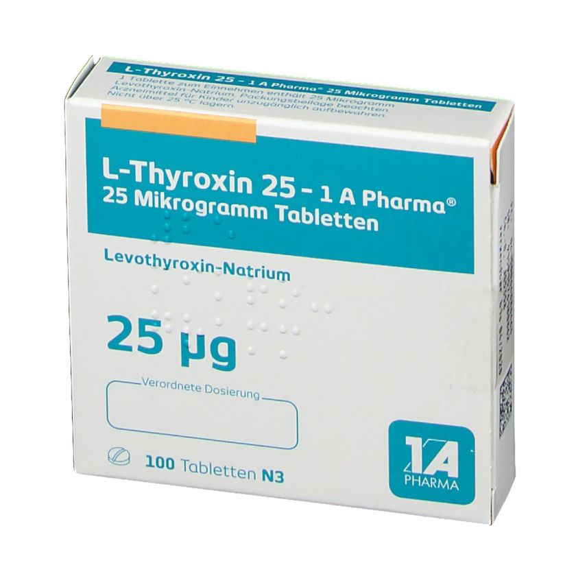 L-Thyroxin 25 - 1 A Pharma® 100 St - shop-apotheke.com