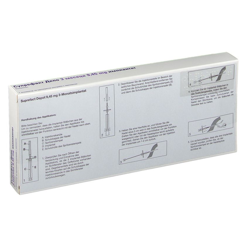 Suprefact® Depot 9,45 mg 3-Monatsimplantat 1 St - shop-apotheke.com