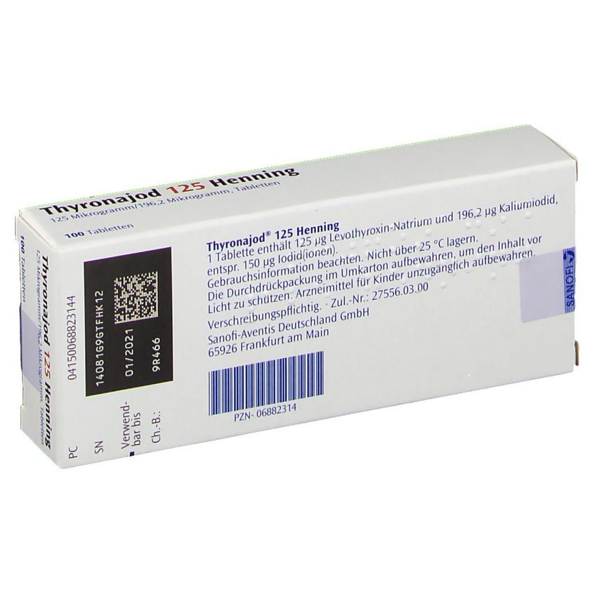 Thyronajod® 125 Henning 100 St - shop-apotheke.com