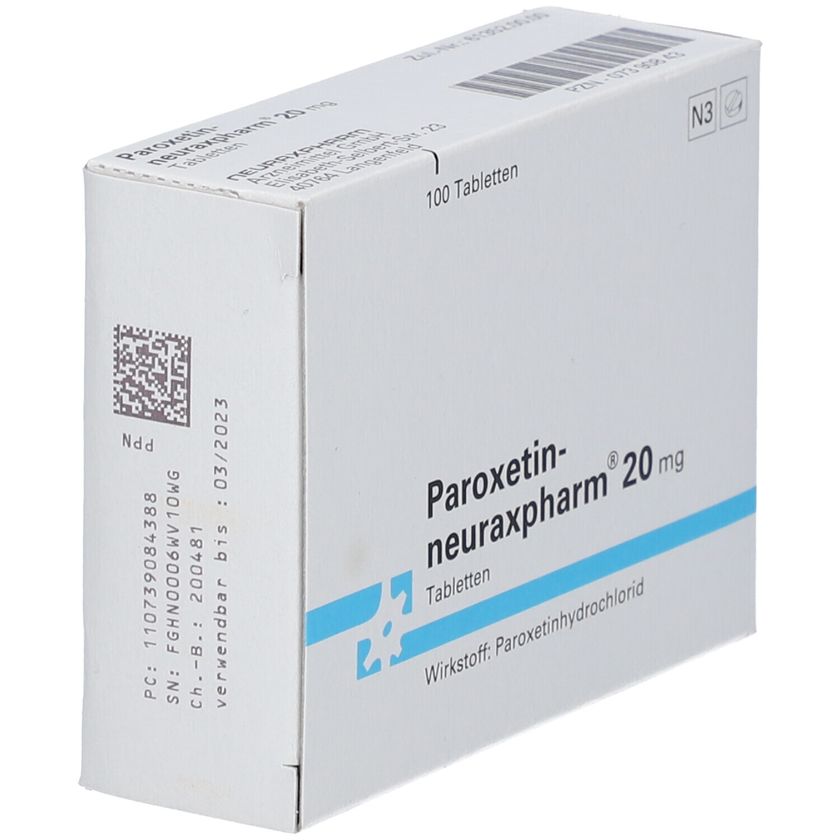 Paroxetin-neuraxpharm® 20 mg 100 St - shop-apotheke.com
