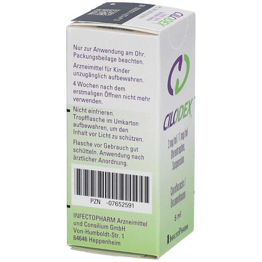 CILODEX® 3 mg/ml 1 mg/ml Ohrentropfen Suspension 5 ml - shop-apotheke.com