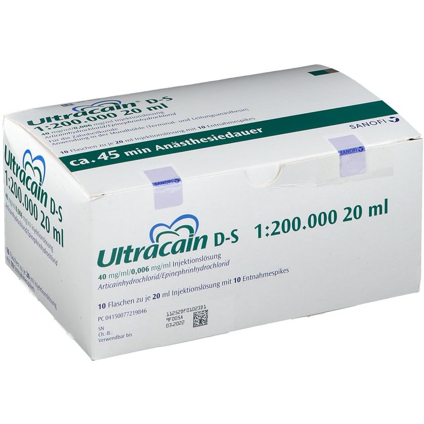 Ultracain® D-S 1:200000 20ml 10x20 ml - shop-apotheke.com