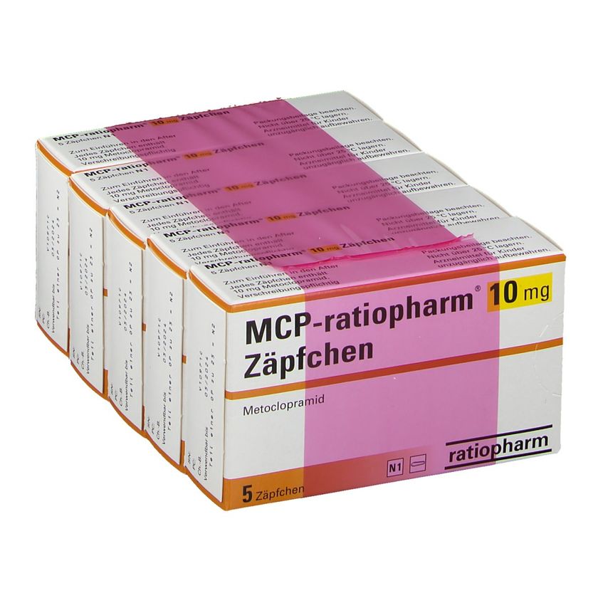 MCP-ratiopharm® 10 mg Zäpfchen 25 St - shop-apotheke.com