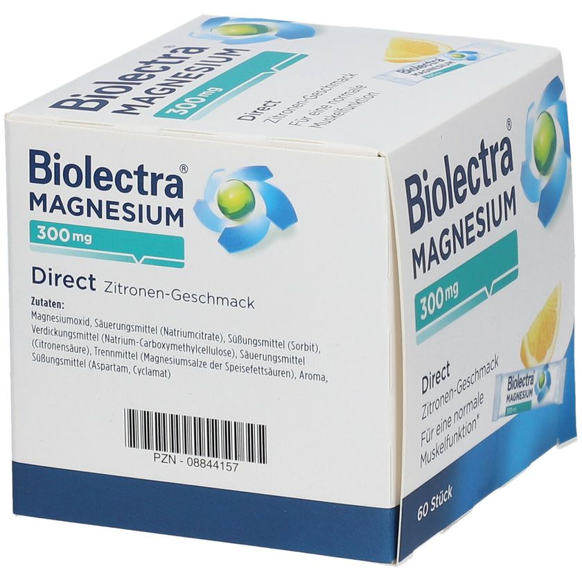 Biolectra® Magnesium 300 mg Direct Zitrone 60 St - shop-apotheke.com
