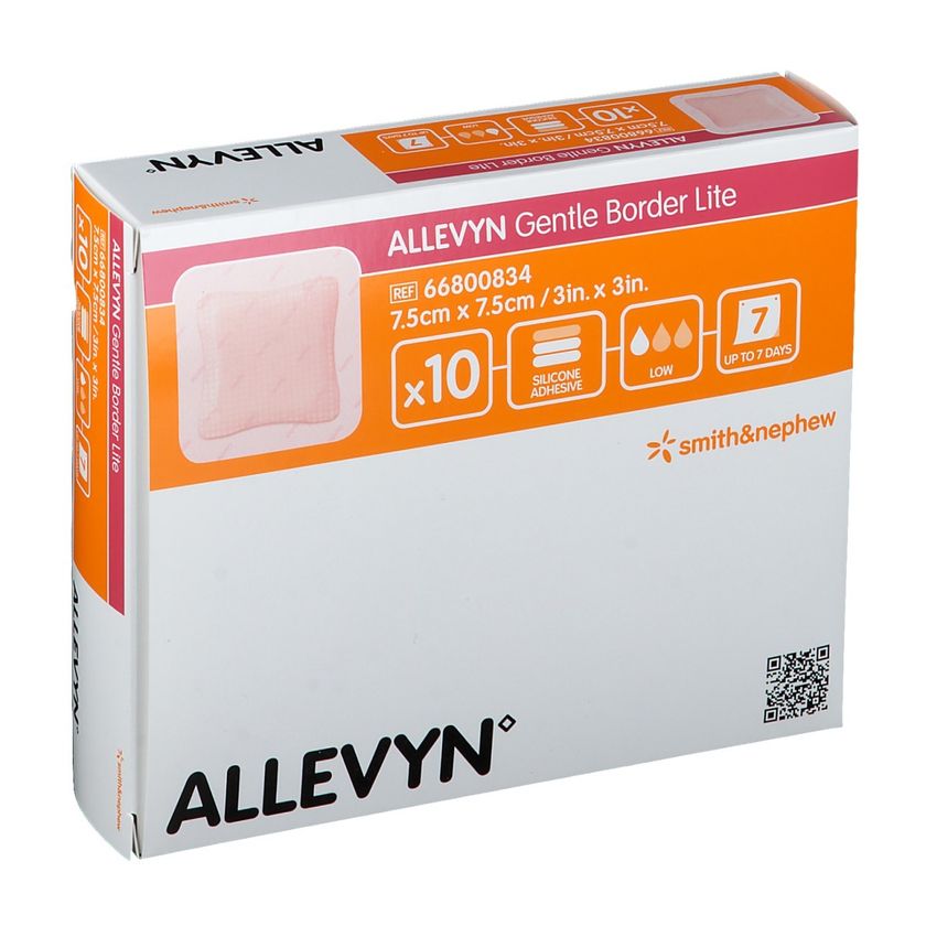 ALLEVYN® Gentle Border Lite 7,5x7,5cm 10 St - shop-apotheke.com
