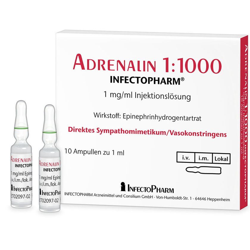 Adrenalin 1:1000 InfectoPharm® 1 mg/ml 10x1 ml - shop-apotheke.com