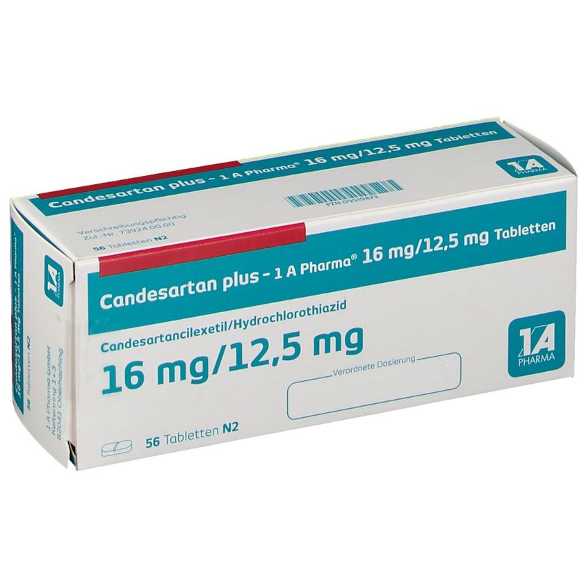 Candesartan plus - 1 A Pharma® 16 mg/12,5 mg 56 St - shop-apotheke.com