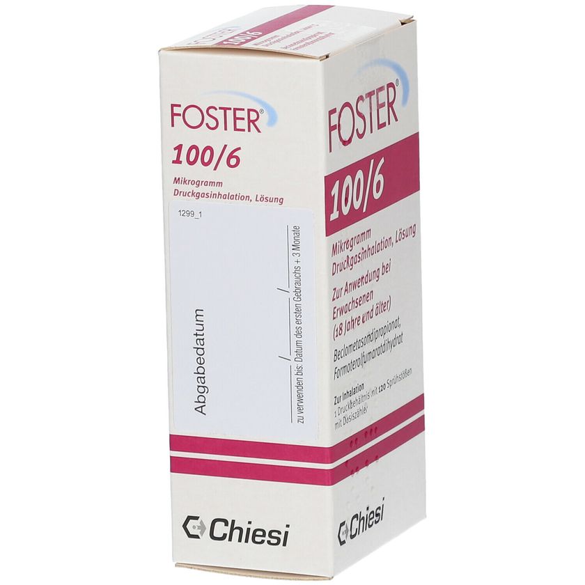 Foster 100/6 µg 120 Hub Dosieraerosol 1 St - shop-apotheke.com