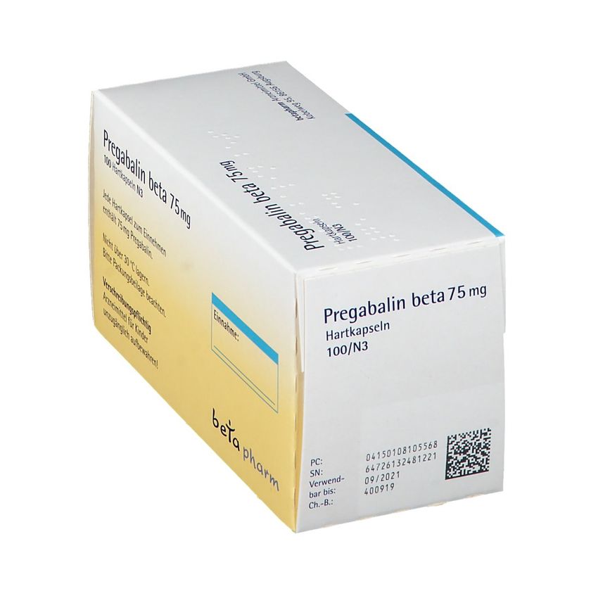 Pregabalin beta 75 mg 100 St - shop-apotheke.com