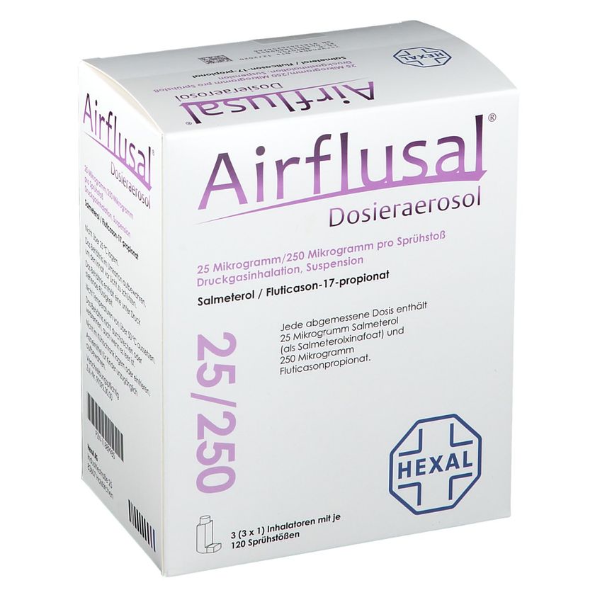 Airflusal® Dosieraerosol 25 µg/250 µg 3 St - shop-apotheke.com