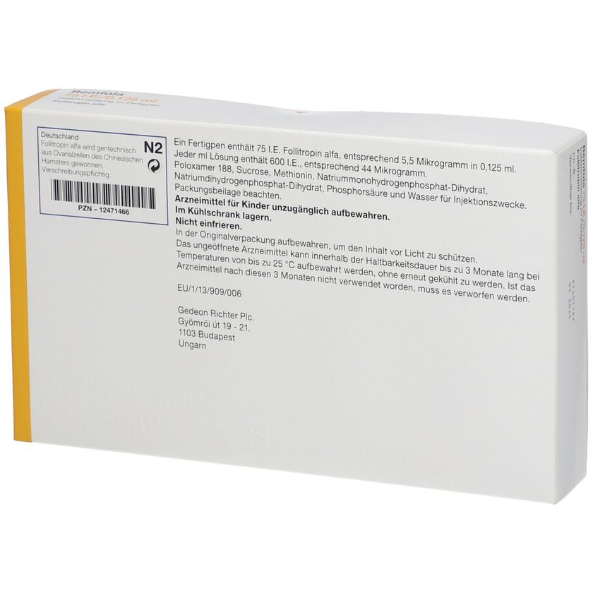 Bemfola 75 I.E./0,125 ml 5 St - shop-apotheke.com