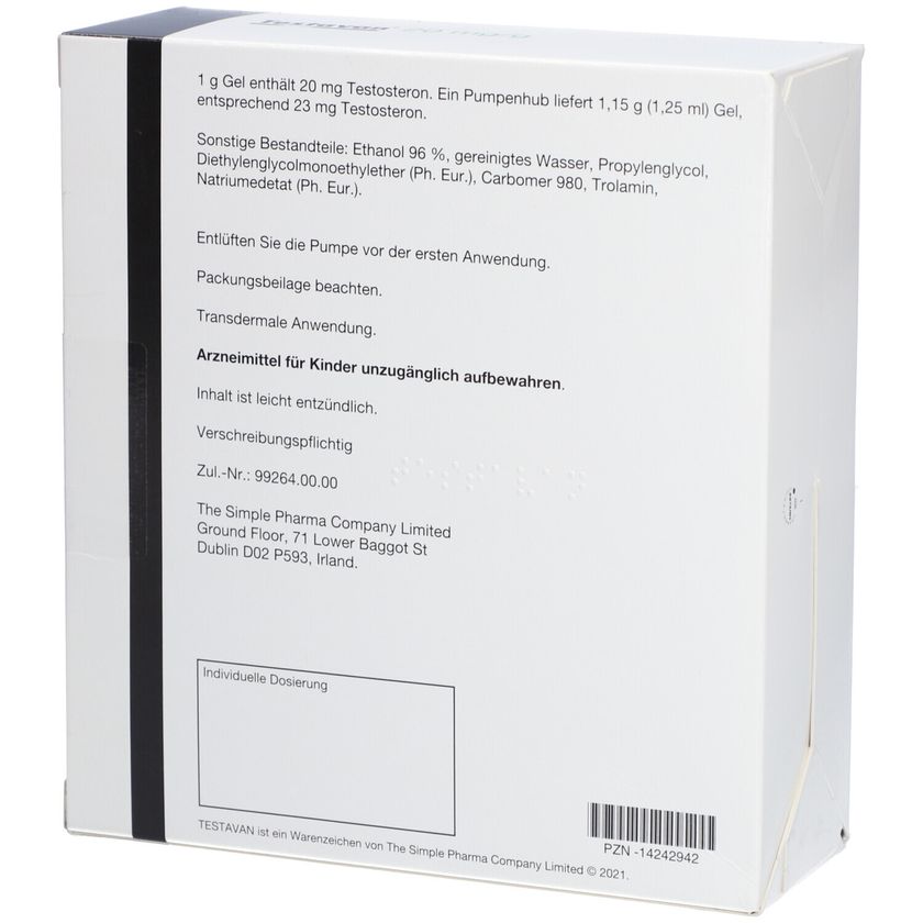 Testavan® 20 mg/g 3 St - shop-apotheke.com