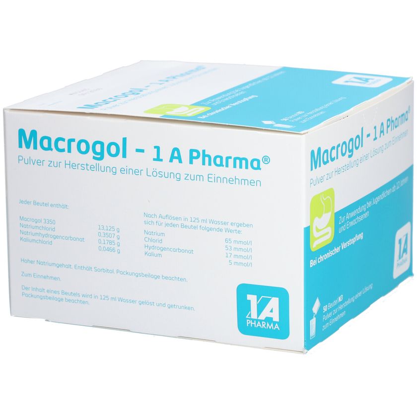 Macrogol - 1A Pharma® Pulver zur Herstellung einer Lösung zum Einnehmen ...
