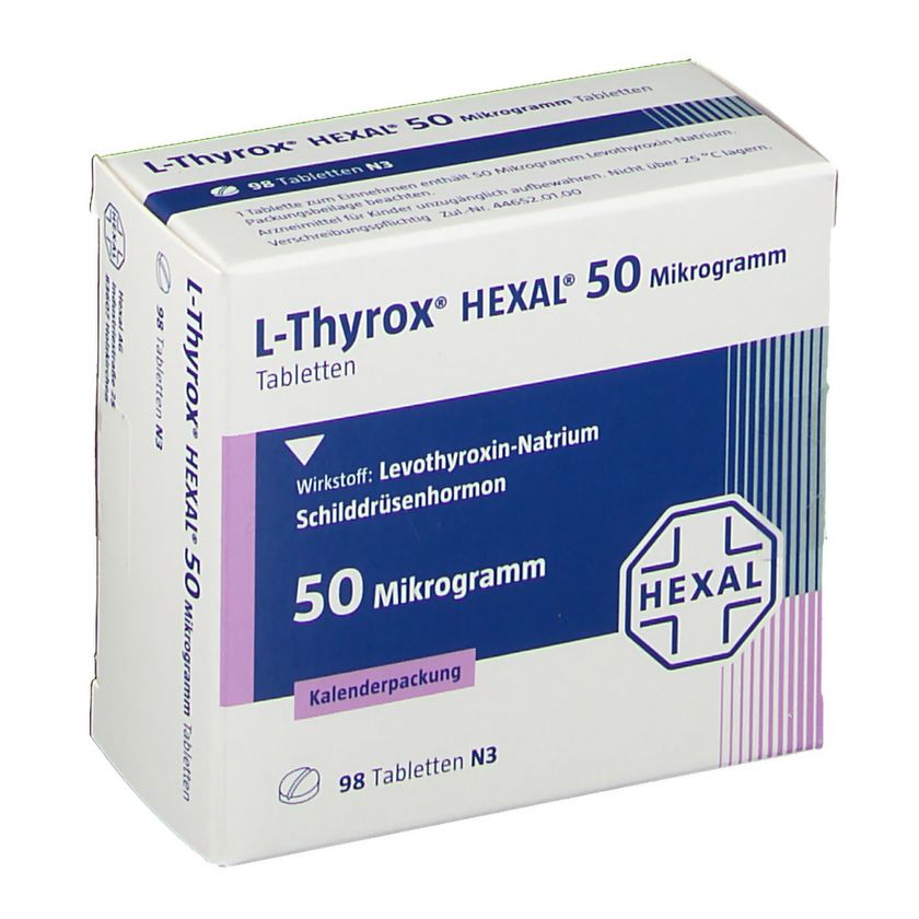 L-Thyrox® HEXAL® 50 µg 98 St - shop-apotheke.com