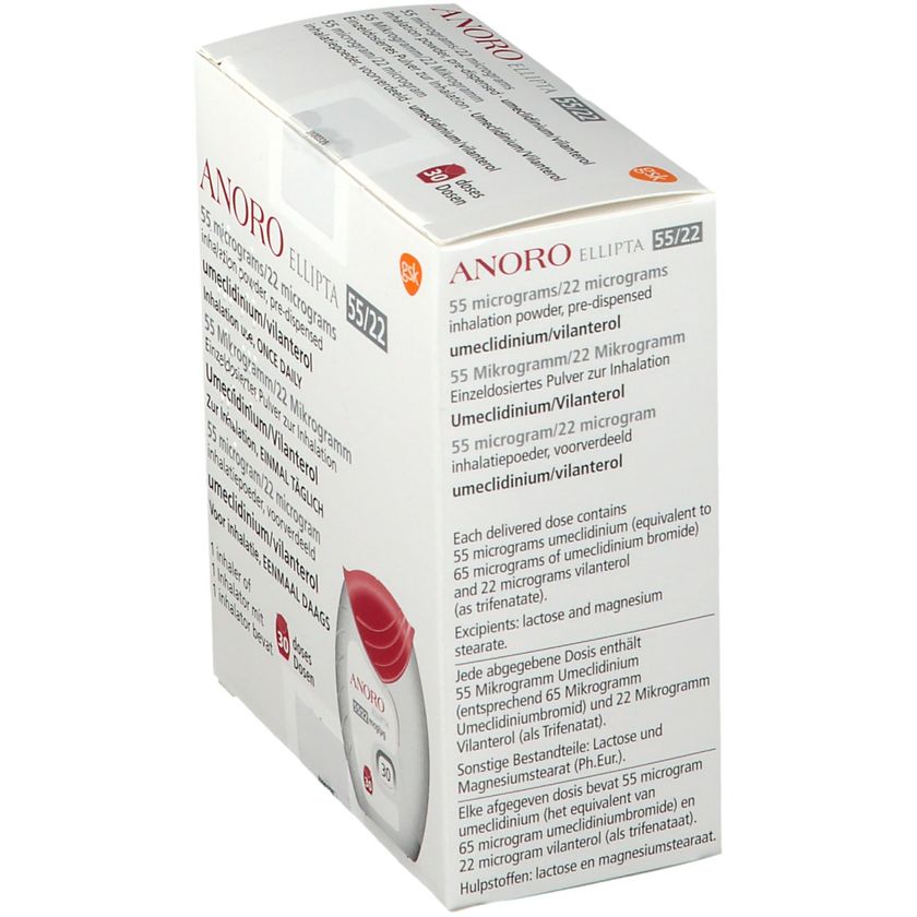 ANORO ELLIPTA 55 µg/ 22 µg 30 ED 1 St - shop-apotheke.com