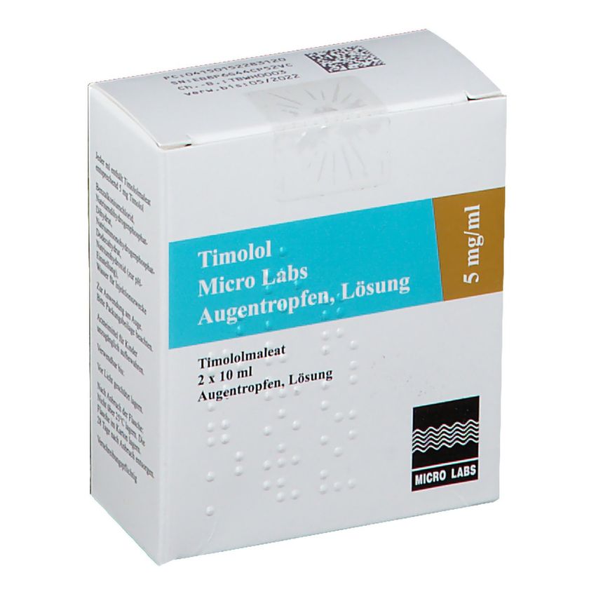 Timolol Micro Labs 5 mg/ml 2x10 ml - shop-apotheke.com