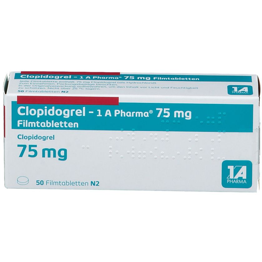 Clopidogrel - 1 A Pharma® 75 mg 50 St - shop-apotheke.com