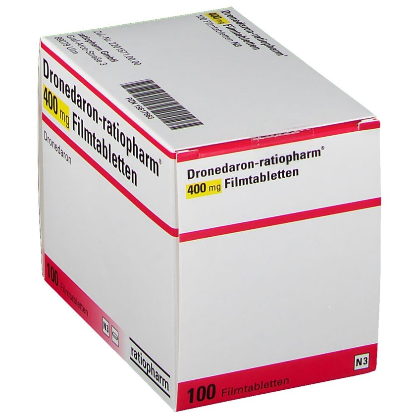 Dronedaron-ratiopharm® 400 mg 100 St - shop-apotheke.com