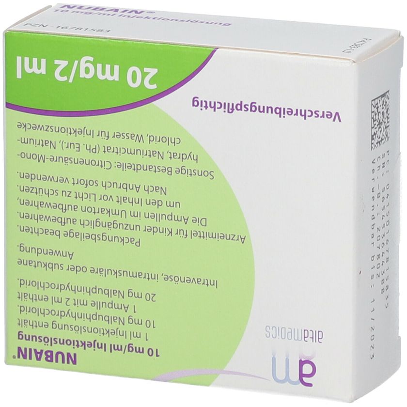 Nubain® 10 mg/ml 10x2 ml - shop-apotheke.com