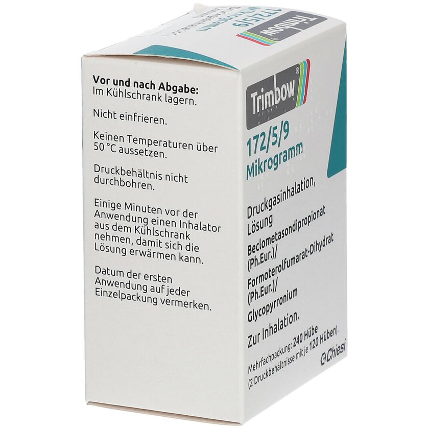 TRIMBOW 172 µg/5 µg/9 µg 120 Hub Druckgasinhalat. 2 St - shop-apotheke.com