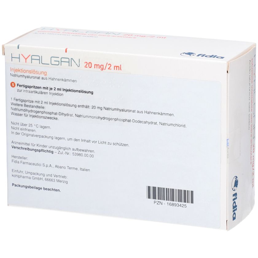Hyalgan 20 mg/2 ml 5x2 ml - shop-apotheke.com