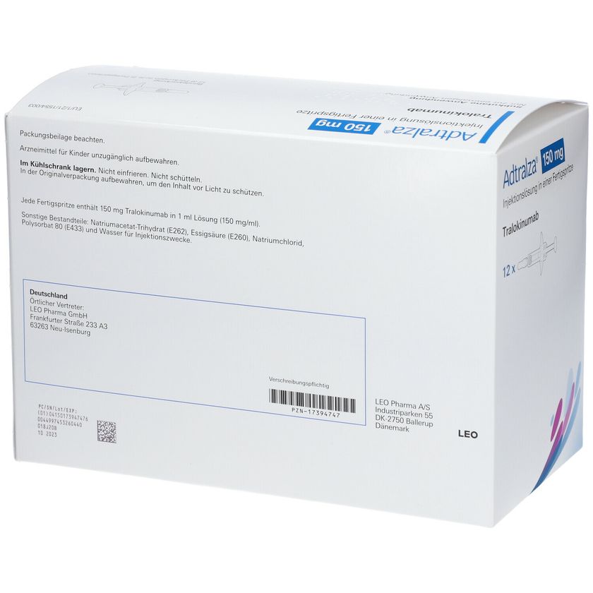 Adtralza® 150 mg Inj.-Lsg.i.e.Fertigspritze 12x1 ml - shop-apotheke.com