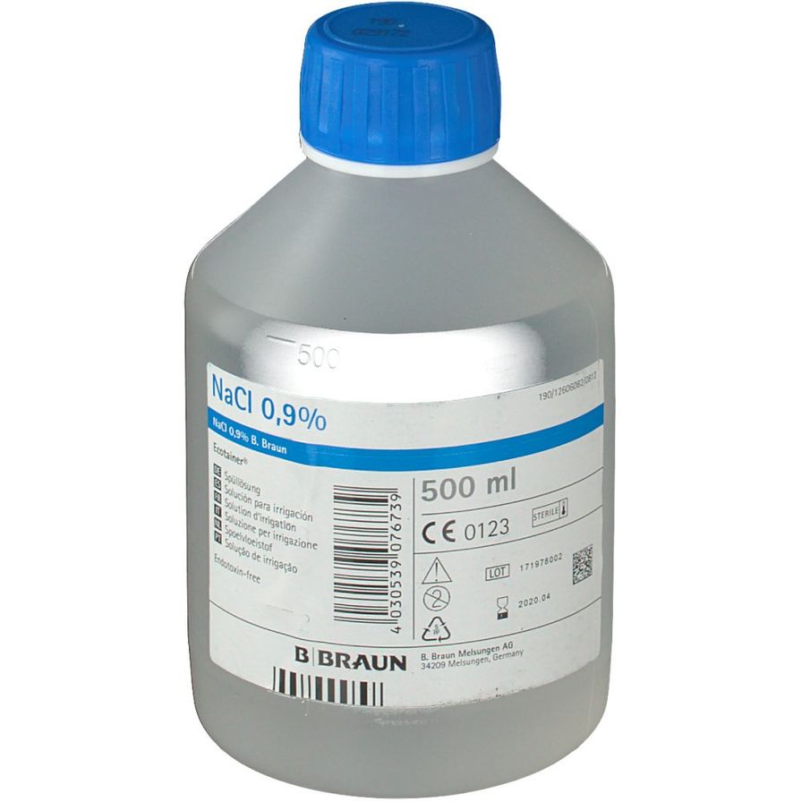 B.Braun Econtainer® NaCl 0,9% Soluzione per Irrigazione 500 ml | Redcare