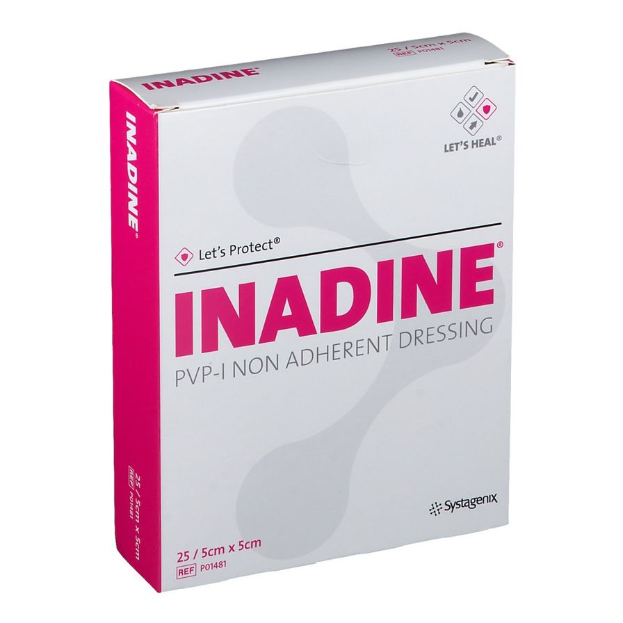 Inadine® 5 cm x 5 cm 25 pz | Redcare