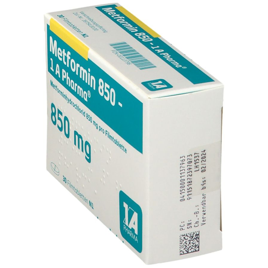 Metformin 850 - 1 A Pharma® 30 St - shop-apotheke.com
