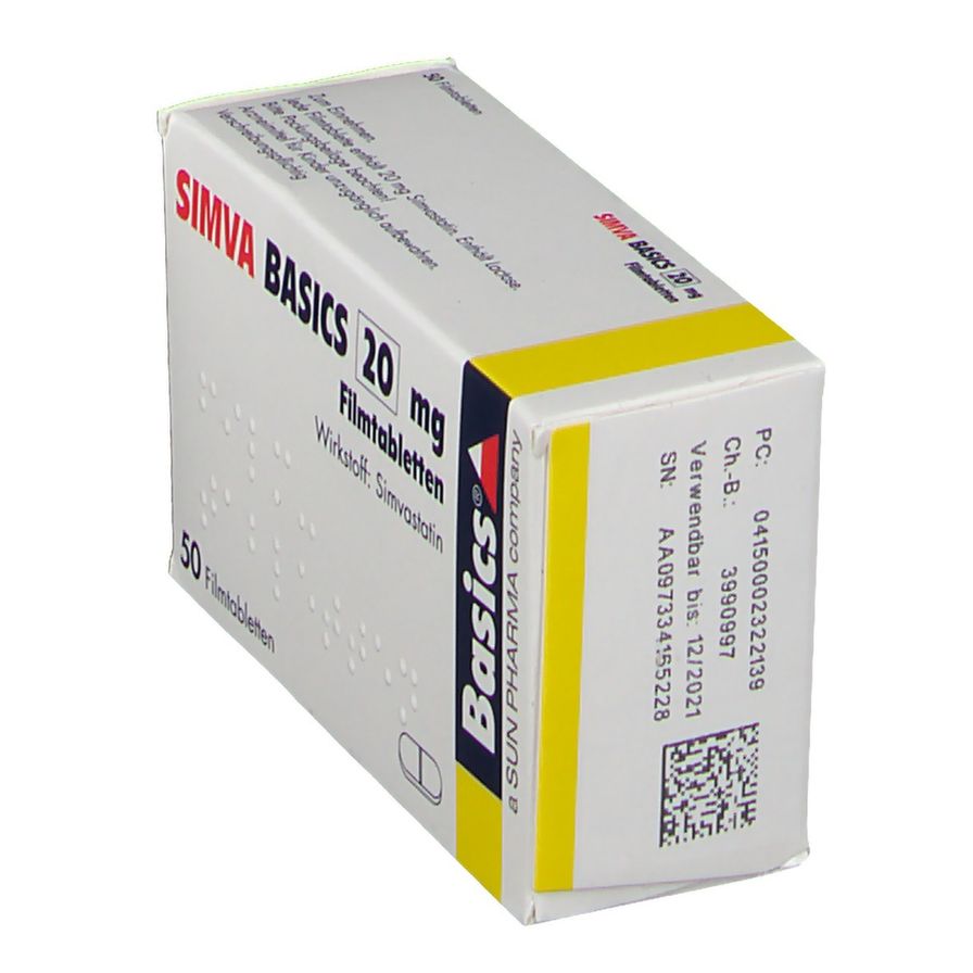 SIMVA BASICS 20 mg 50 St - shop-apotheke.com
