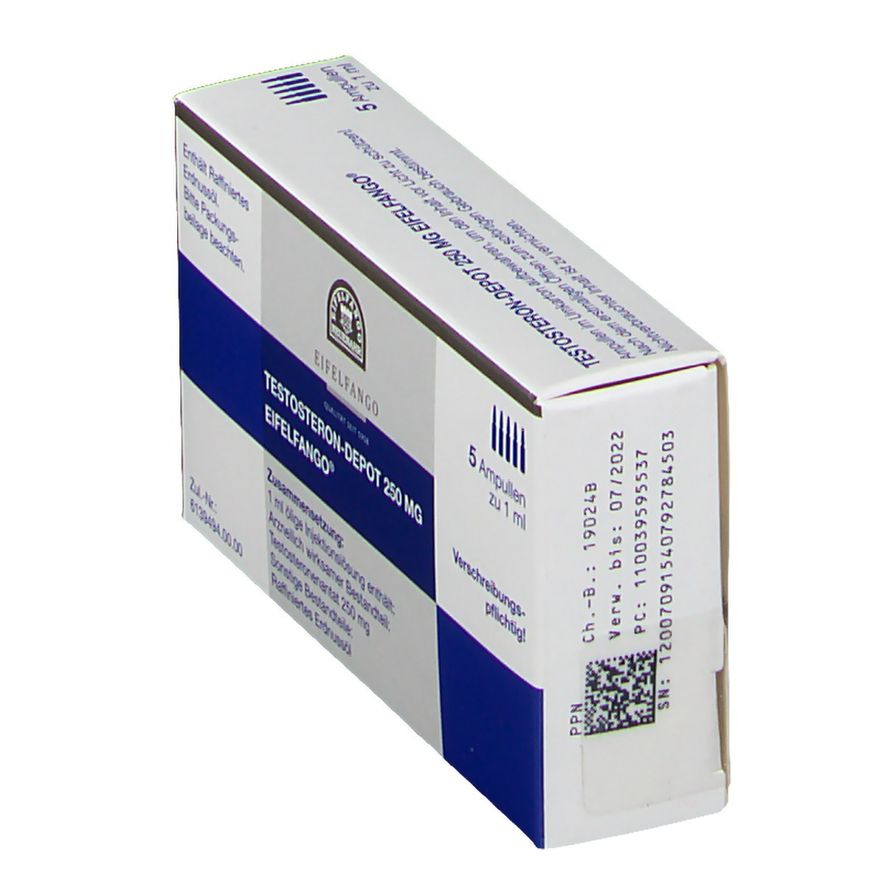 TESTOSTERON-DEPOT 250 mg EIFELFANGO® 5x1 ml - shop-apotheke.com