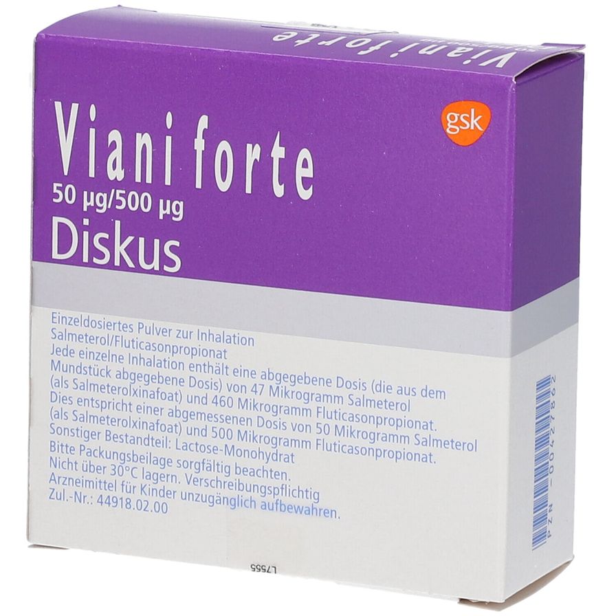 Viani® forte 50 ug/500 ug Diskus® 60 St - shop-apotheke.com