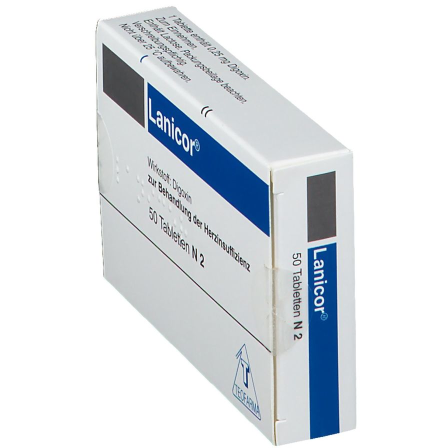 Lanicor® 25 mg Digoxin 50 St - shop-apotheke.com