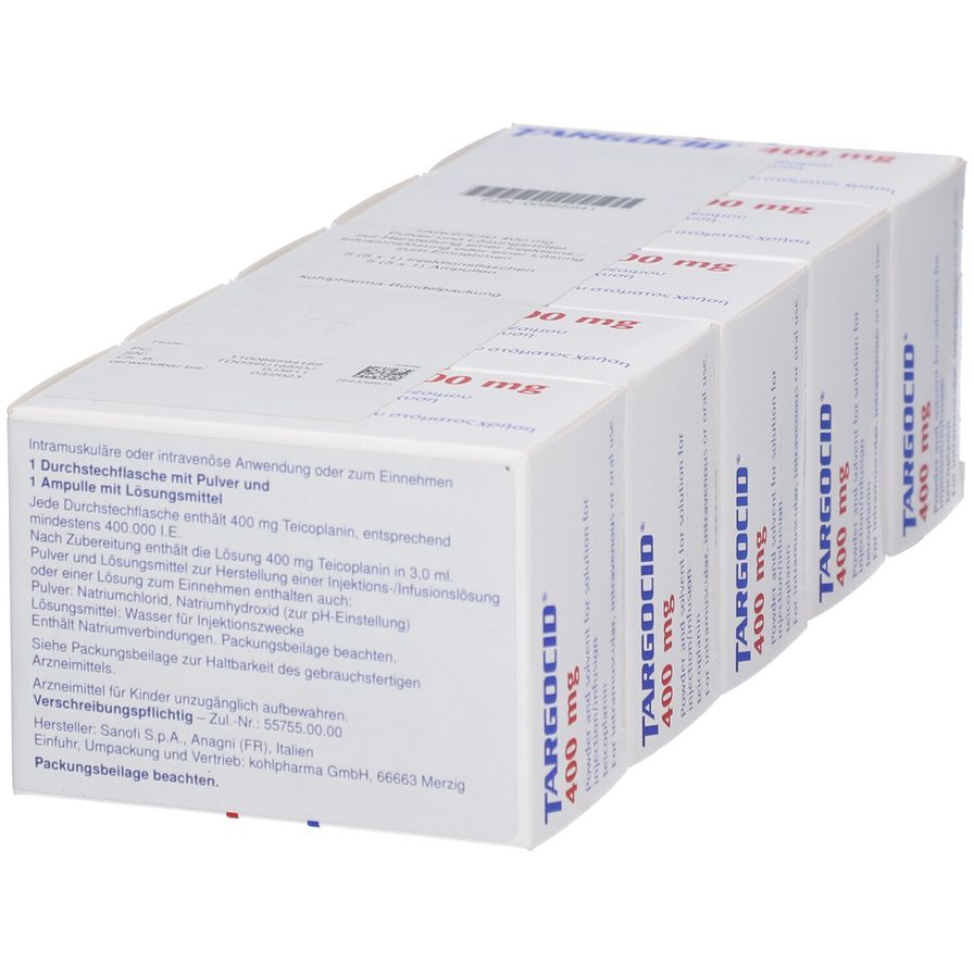 Targocid 400 mg 5 St - shop-apotheke.com