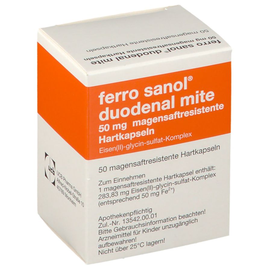 ferro sanol® duodenal mite 50 mg Kapseln 50 St - shop-apotheke.com