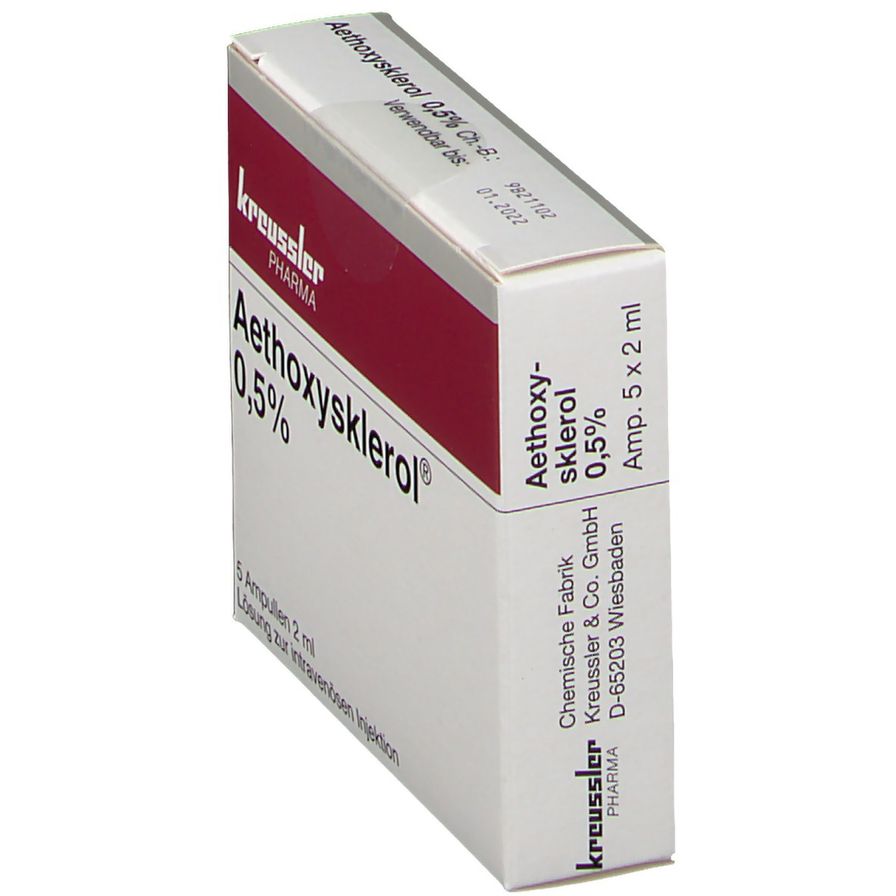 Aethoxysklerol® 0,5 % 5x2 ml - shop-apotheke.com