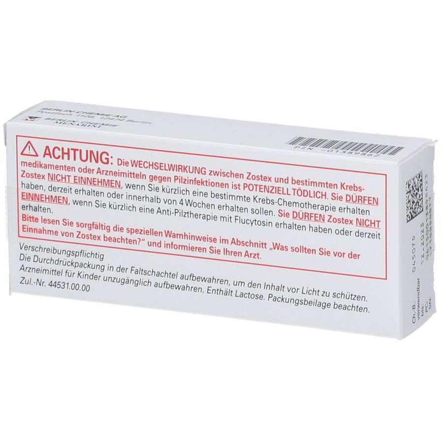 Zostex® 125 mg 7 St - shop-apotheke.com
