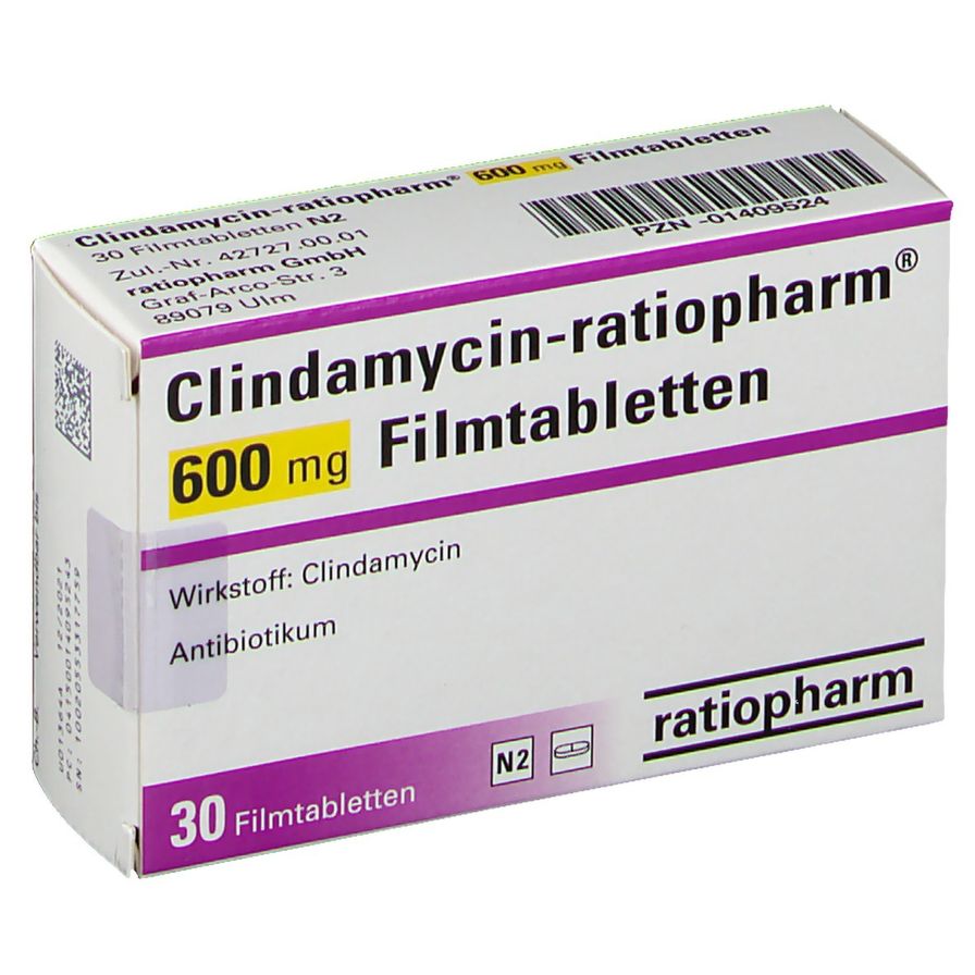 Clindamycin-ratiopharm® 600 mg 30 St - shop-apotheke.com